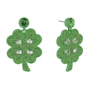 HALLMARK Four Leaf Clover Earrings - Green