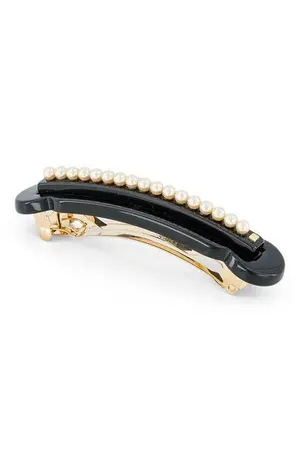Alexandre De Paris Lineature Pearls Acetate Barrette