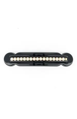 Alexandre De Paris Lineature Pearls Acetate Barrette - Black