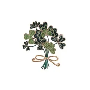 HALLMARK Four Leaf Clover Bouquet Pin - Green