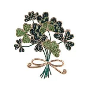 HALLMARK Four Leaf Clover Bouquet Pin