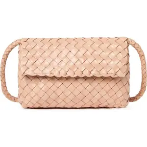 LOEFFLER RANDALL Vinnie Woven Leather Crossbody Bag - Desert Sand