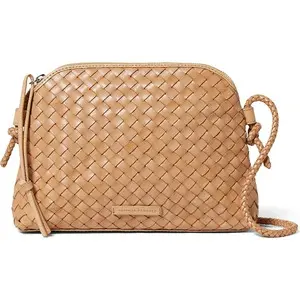 LOEFFLER RANDALL Mallory Woven Leather Crossbody Bag - Desert Sand