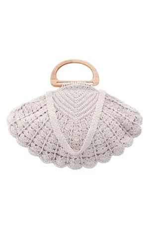 Nina Unity Crochet Shell Clutch