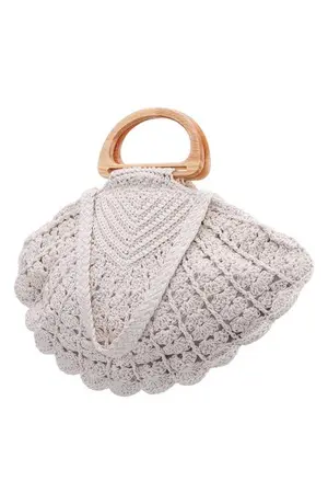 Nina Unity Crochet Shell Clutch