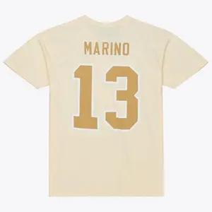 Mitchell & Ness Dan Marino Miami Dolphins Sandman Name & Number T-shirt
