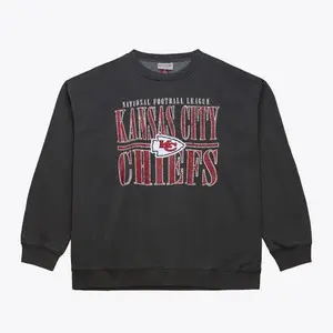 Mitchell & Ness Kansas City Chiefs Downtown Collection Fleece Sweatshirt - Black