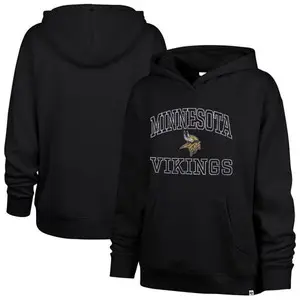 '47 Minnesota Vikings Clarity Naomi Pullover Hoodie - Black