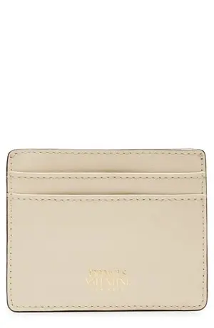 FRANCES VALENTINE Leather Card Case - Oyster