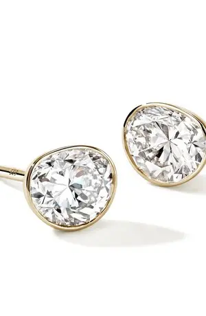 John Hardy 18k Lab-grown Diamond Stud Earrings - Gold