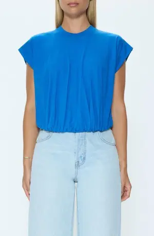 PISTOLA Millie Bubble Hem Top - Dusk