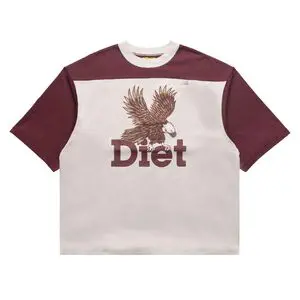 DIET STARTS MONDAY Eagle Yoke Tee 'maroon/antique White