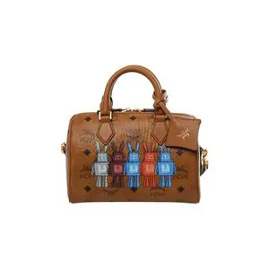 Mcm Ella Vi Boston Small Bag 'cognac - Tan