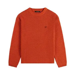 DAILY PAPER Crochet Knit Sweater - Red