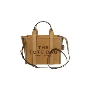 Marc Jacobs Small Suede Leather Blocked Tote - Tan