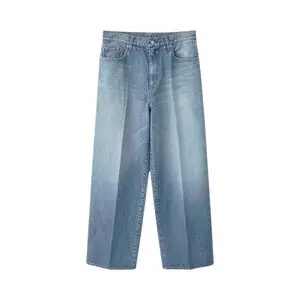 MAGIC STICK Wide Jeans 'fade Indigo - Blue