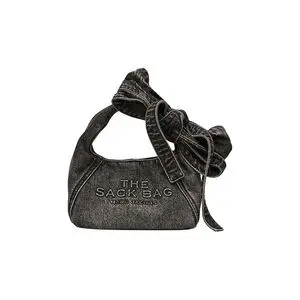 Marc Jacobs Denim Mini Sack Bag With Bow Detail