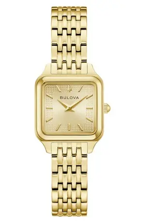 Bulova Classic Sutton Square Bracelet Watch - Goldone