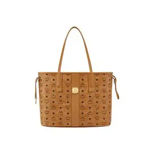 Mcm Liz Vi Shopper Medium Bag 'cognac - Tan