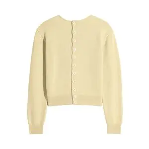 LEMAIRE Reversible Buttoned Sweater 'butter - Yellow