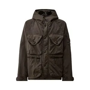 C.P. COMPANY Panama-r Mixed Goggle Jacket 'gunmetal - Grey