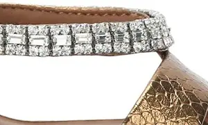 Kurt Geiger Crystal Ankle Strap Sandals - Rust/copper