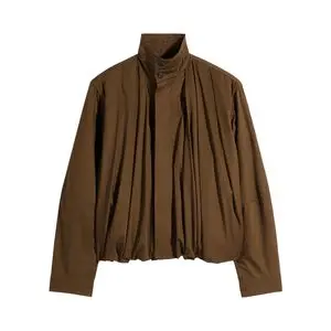 LEMAIRE Soft Pleated Blouson 'bronze - Copper