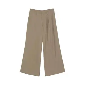 ERL Nylon Pleated Suit Trousers Woven 'khaki - Brown