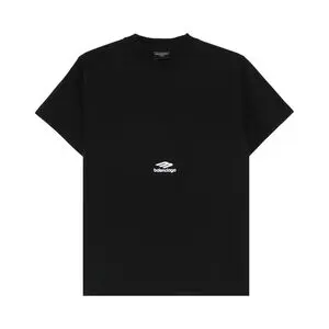 Balenciaga Short-sleeve Crew Neck T-shirt - Black