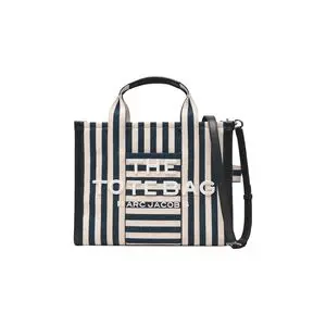 Marc Jacobs Stripe Canvas Medium Tote Bag Sea - Blue
