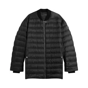 Rick Owens X Moncler Woven Flight Parka Jacket - Black