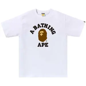 A BATHING APE College Tee - White
