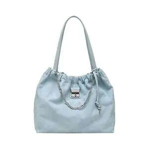 Marc Jacobs Suede Cristina Tote Bag Mist - Blue