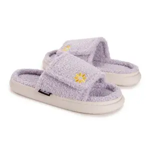 MUK LUKS Gael Slide Slipper - Lavender Daisy