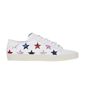 Saint Laurent Sl-06 Leather Low 'stars - White