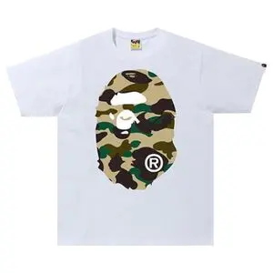 A BATHING APE 1st Camo Big Ape Head Tee - White