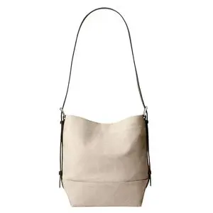 LEMAIRE Small Belted Tote Bag 'dark Linen - Tan