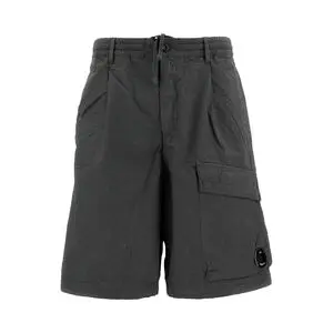 C.P. COMPANY Micro-reps Boxy Lens Shorts 'gunmetal - Grey
