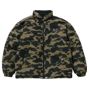 A BATHING APE 1st Camo Reversible Down Jacket - Green