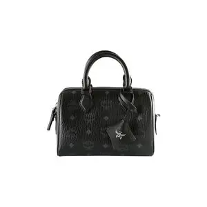 Mcm Ella Vi Small Boston Bag - Black