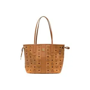 Mcm Liz Visetos Small Bag 'cognac