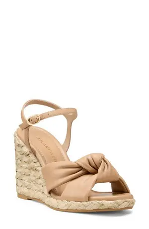 STUART WEITZMAN Soplaya Espadrille Wedge Sandal - Adobe Brown