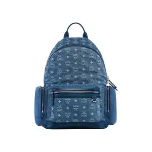 Mcm Stark Fabric Medium Backpack 'denim