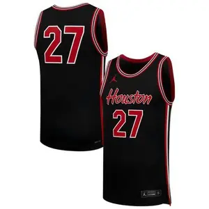 JORDAN BRAND 27 Houston Cougars Replica Basketball Jersey - Black