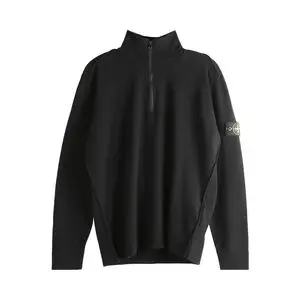 Stone Island Long-sleeve Polo Shirt - Black