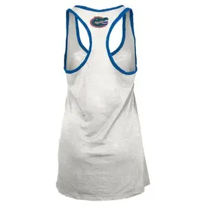 PRESSBOX Royal Florida Gators Tracy Racerback Burnout Tank Top