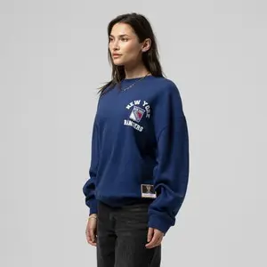 Mitchell & Ness New York Rangers Vintage Crewneck Sweatshirt - Blue