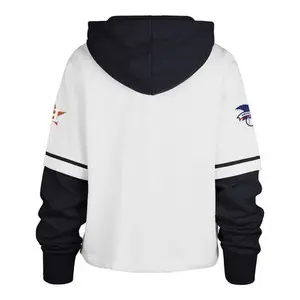 '47 47 Houston Astros Trifecta Shortstop Cropped Pullover Hoodie