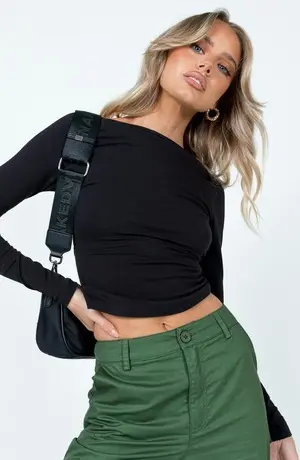Princess Polly Rixie Open Back Crop Top