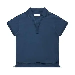 KIKO KOSTADINOV Overdyed Cotton Otak Polo Shirt 'navy - Blue